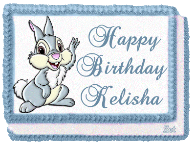 Happy Birthday Kelisha (in Glitter Text)