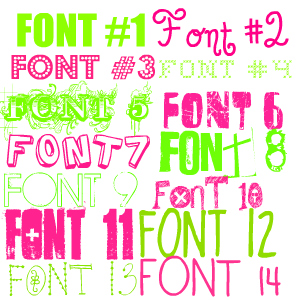 fonts (in Clipart)